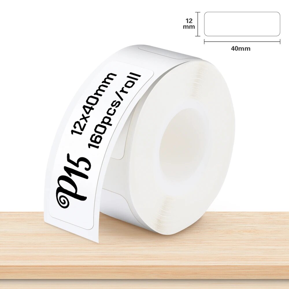 Лента для принтера UniPlus P15 12x40mm White