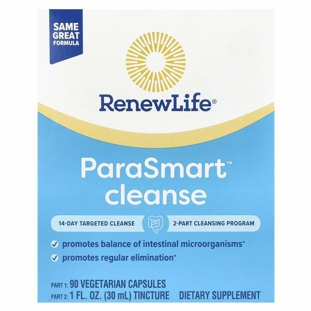 Renew Life, очищающее средство ParaSmart™, 15-дневная программа, 2 части