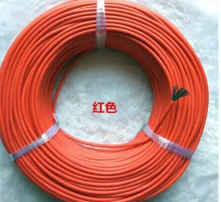 Силиконовый провод красный 20AWG 5м, луженая медь