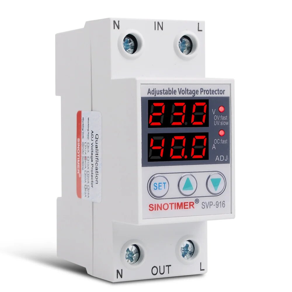 SINOTIMER Voltage Protector SVP-916-40A 220V, 40А