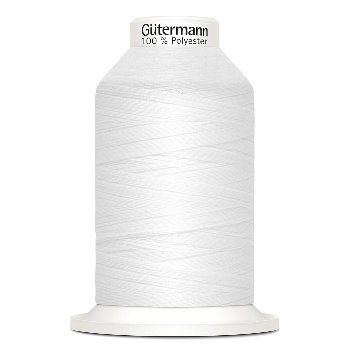 13 Нить Miniking 120/1000 м оверлочная, 100% полиэстер Gutermann 715263 (800 белый)