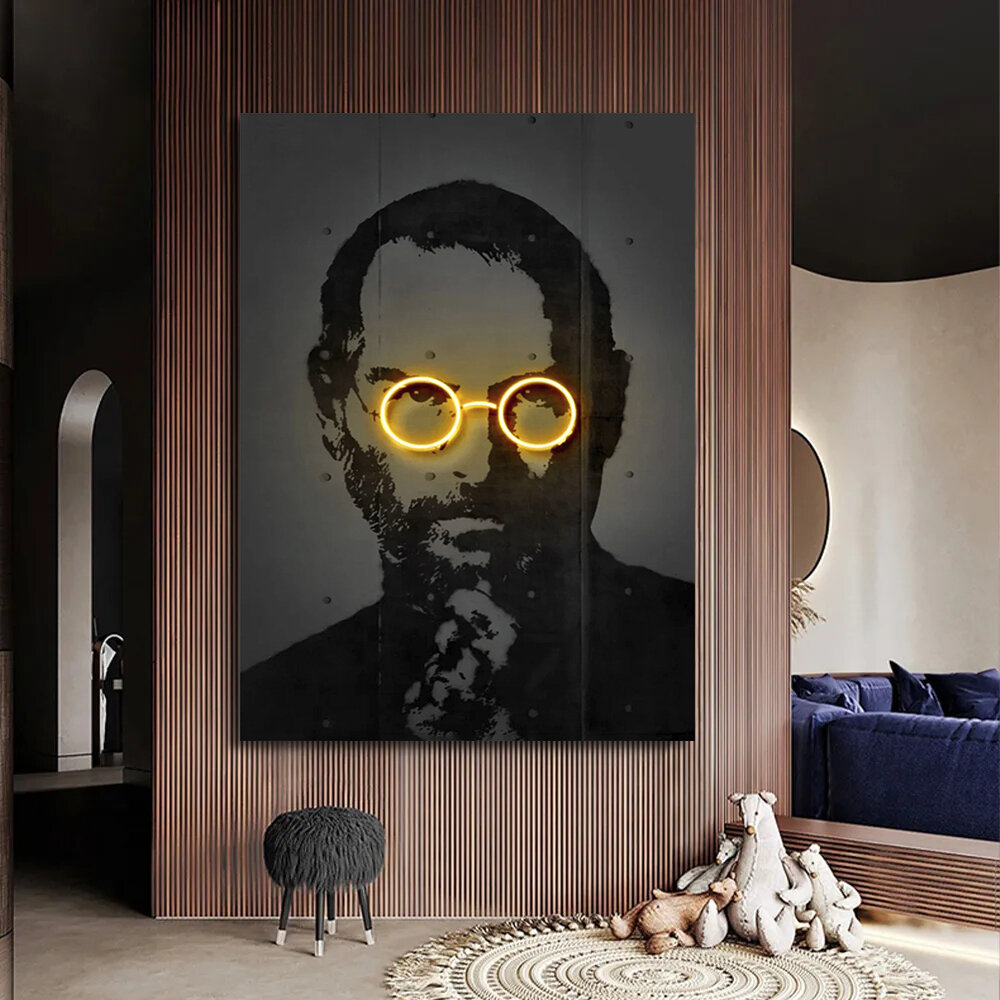 Стив Джобс / Steve Jobs, Интерьерные картины / на стену, постер на холсте, 40х60 см.