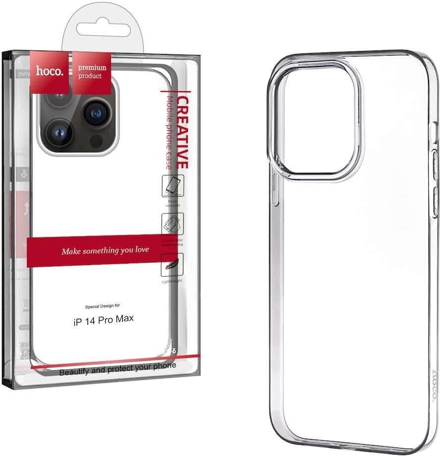 Чехол силиконовый для iPhone 14 Pro , Light series TPU, HOCO, прозрачный