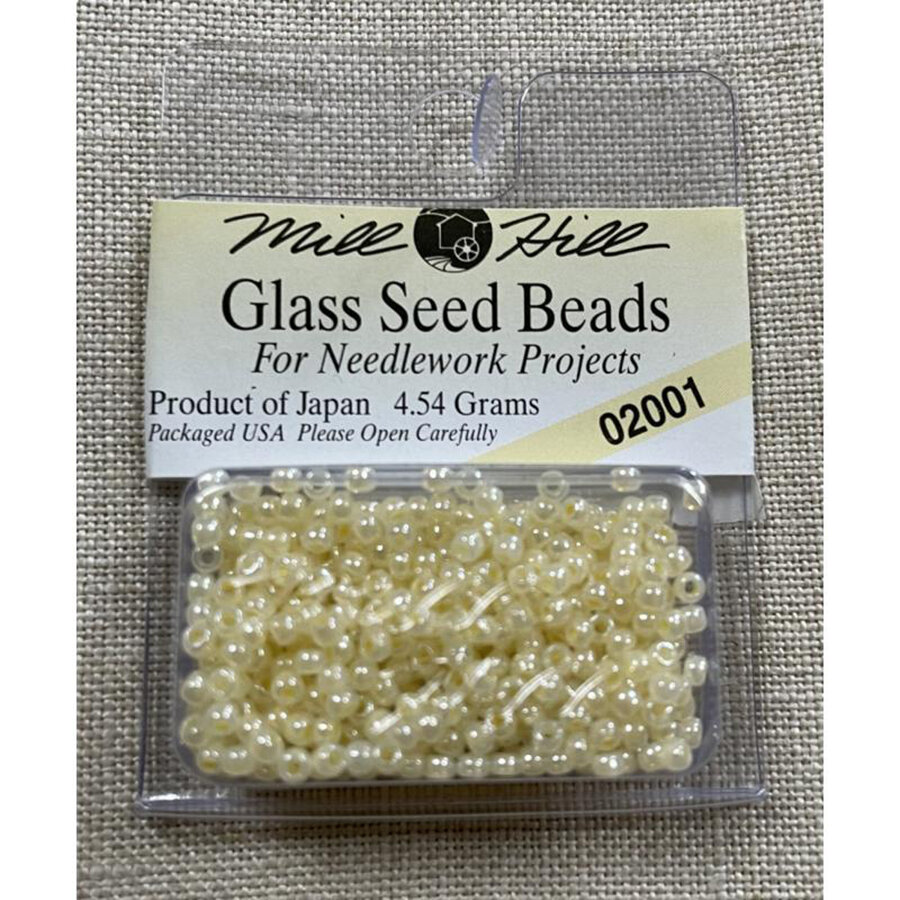 Стеклянный бисер Mill Hill Glass Seed Beads 4.54 г, цвет: 02001