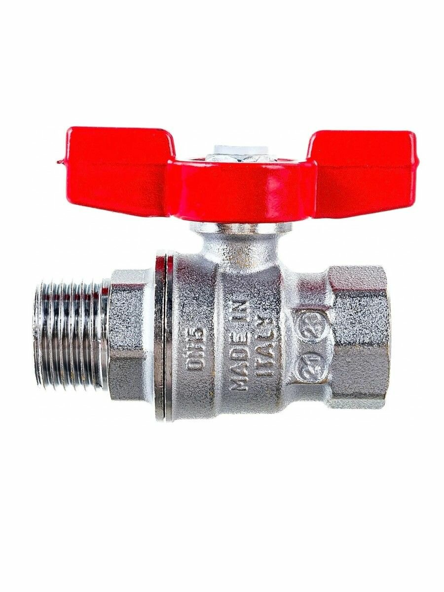 Кран шаровый GIACOMINI R854 1/2" В/Н бабочка (полнопроходной)