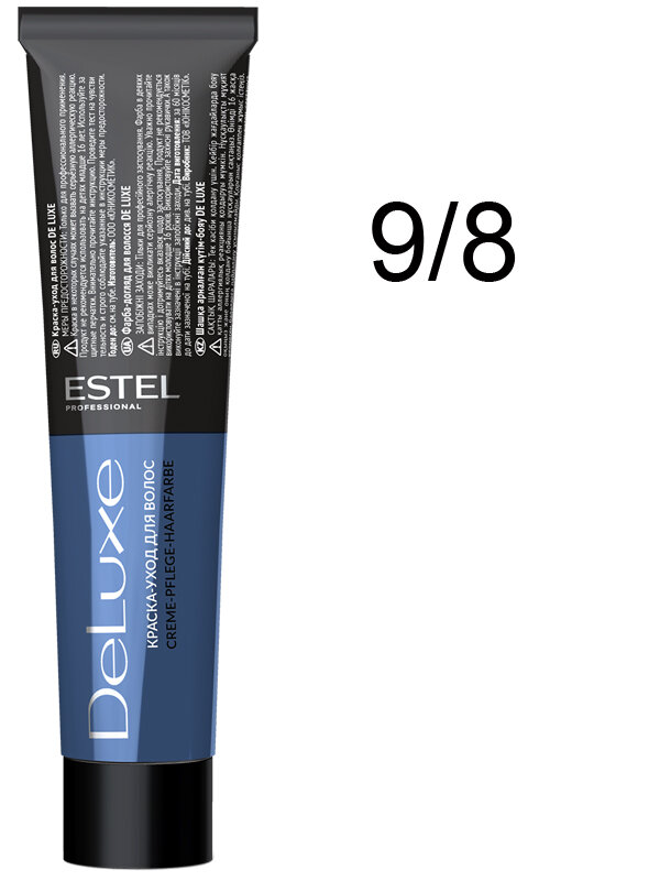 9/8 Краска-уход De Luxe Блондин жемчужный, 60 мл.
