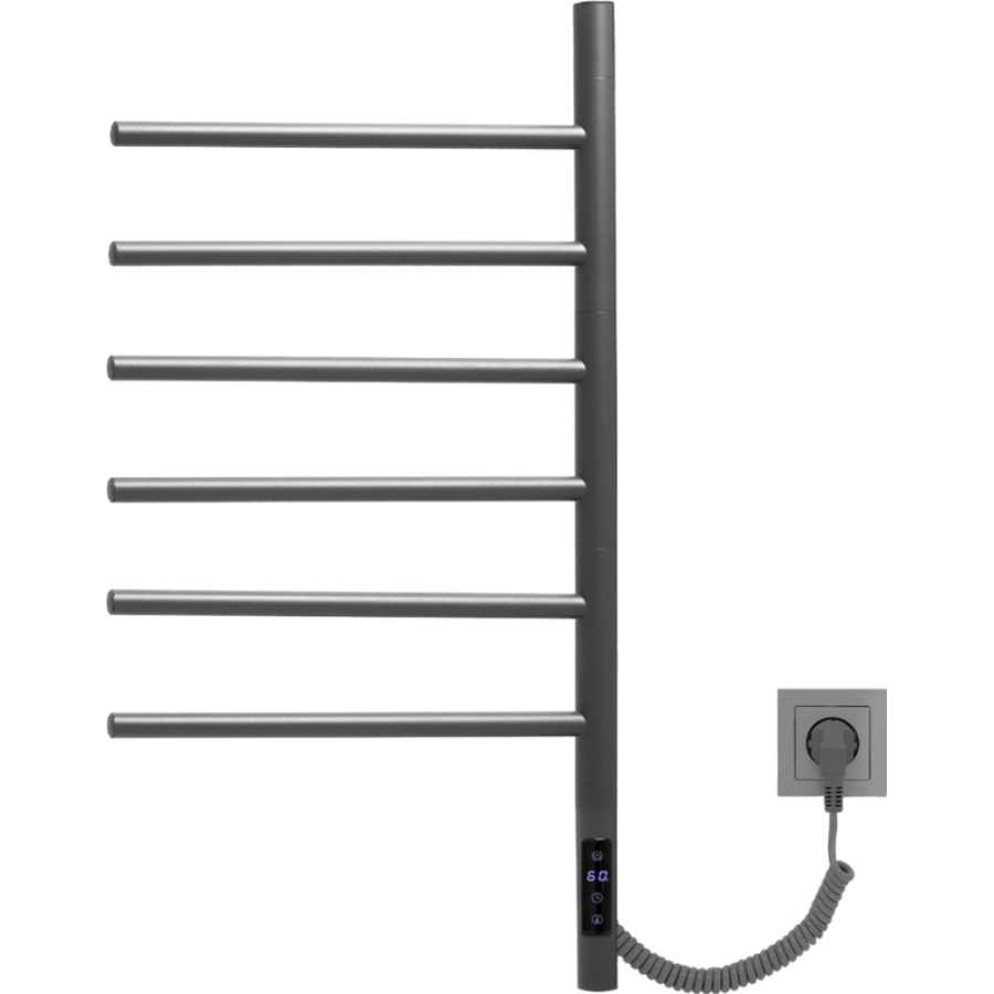 Полотенцесушитель электрический Vincea VTD-1S2CGE графит