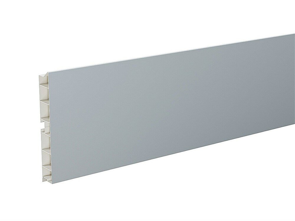 VVT Цоколь ПВХ, Пластик , Алюминий , 95*4000*13 Алюминий