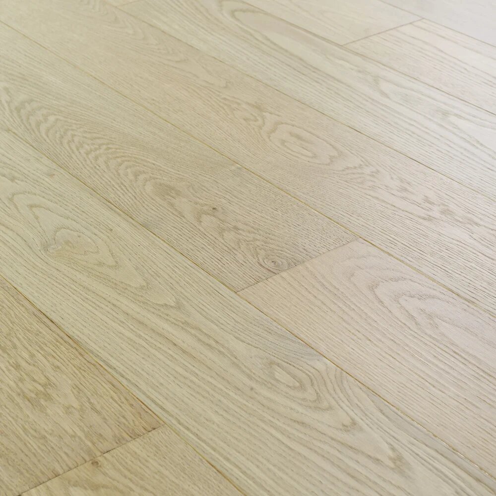 Инженерная доска ALLORO от 400 до 1500x155x13 мм, Дуб Натуральный Бледно-Бежевый лак, 1.86 кв. м 220929