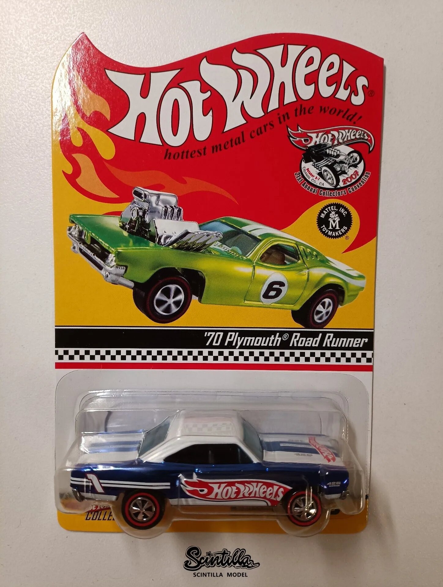 Машинка Mattel Hot Wheels 1/64 #RLC 1970 plymouth road runner Alloy Car Model Collection Gift
