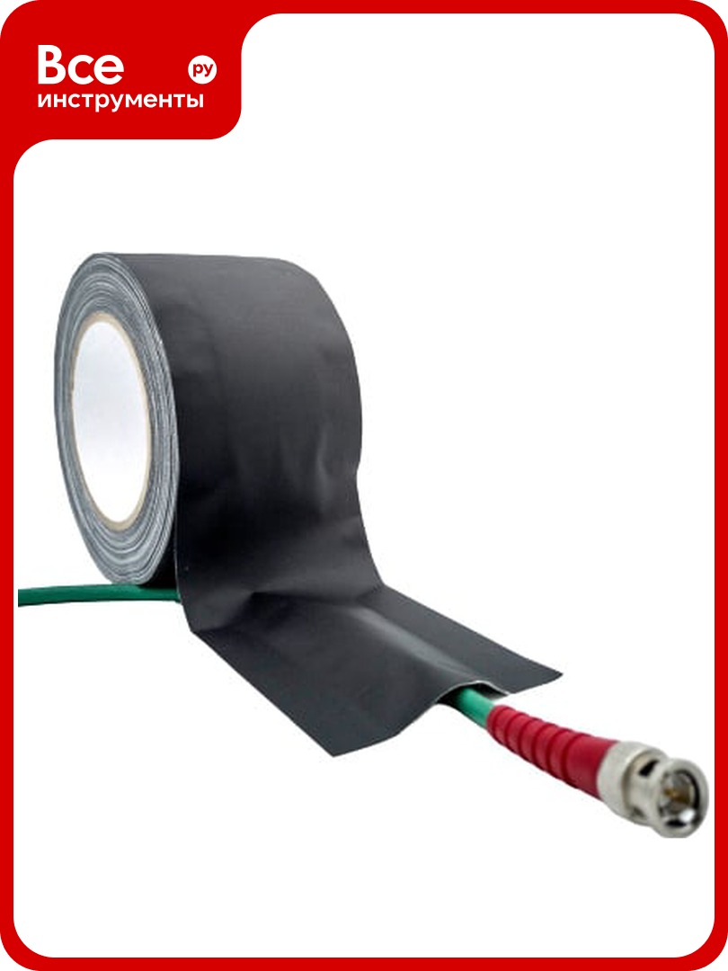 Клейкая лента DGTAPE ultraMATT - Гаффа тейп 72мм/25м - Туннельный Черный UM72/25/B-TU, использования на телевидении