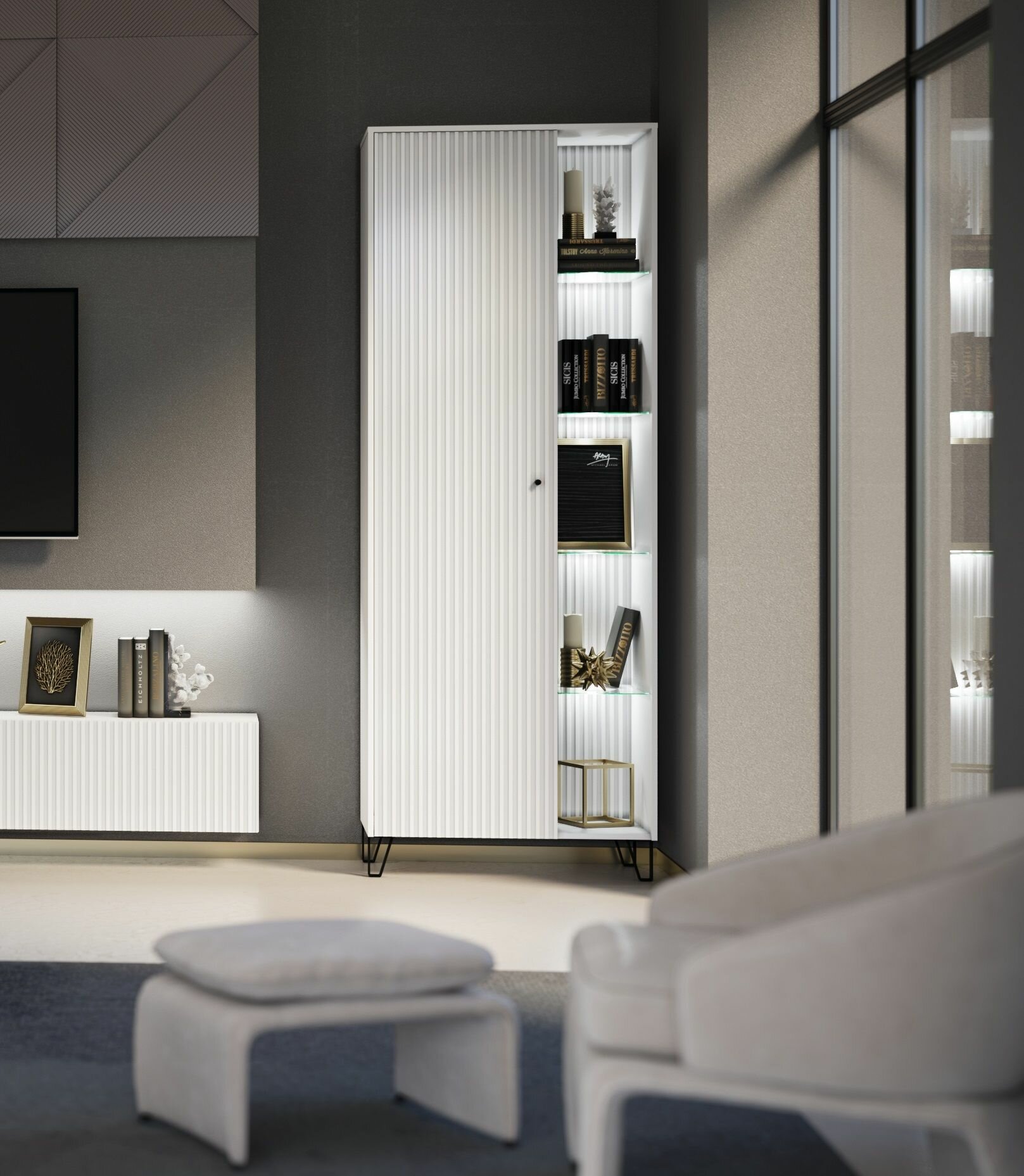 Шкаф Оливия Белый, Шарли Белый