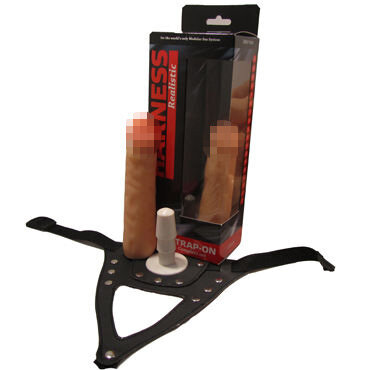 Биоклон Насадка-фаллоимитатор с поясом Harness Реалистичной формы, в подарочной упаковке