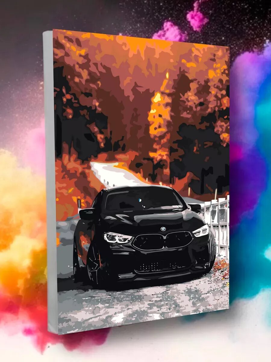 Картина по номерам BMW