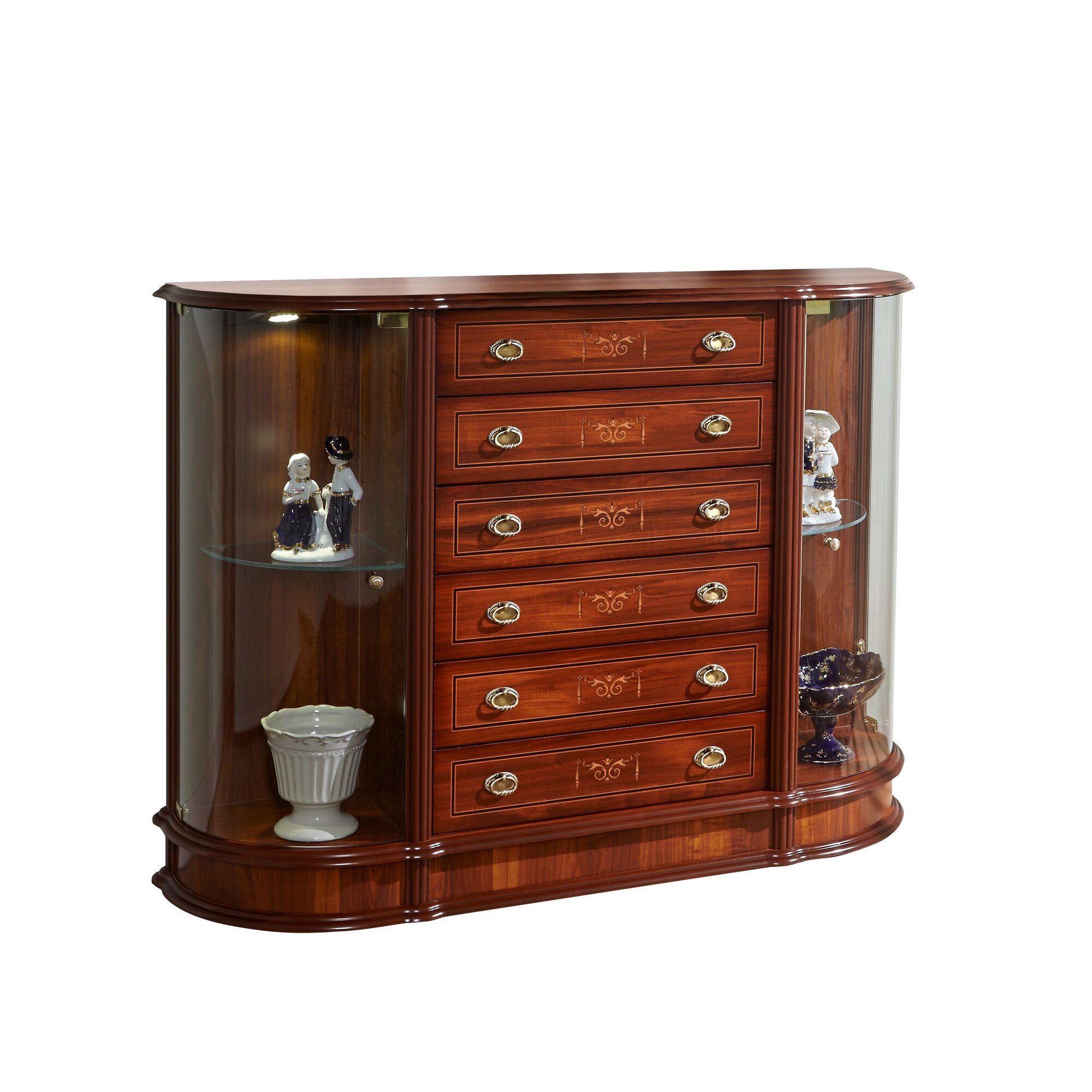 Комод Dana №720, МДФ/ДСП, 117.5 х 86 х 33 см, цвет Орех Пекан