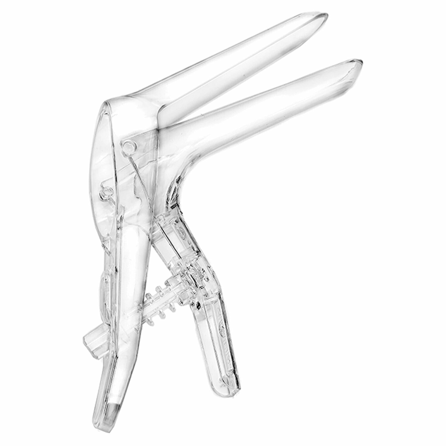 Зеркало гинекологическое одноразовое, размер 2 (M), комплект 60 шт, прозрачное, поворотный фиксатор, юнона