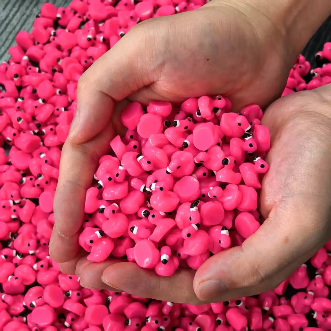 100/50 шт. мини-смола фигурка фламинго осень маленькие смоляные животные крошечные утки тыква фламинго Хэллоуин миниатюрный домашний осенний декор