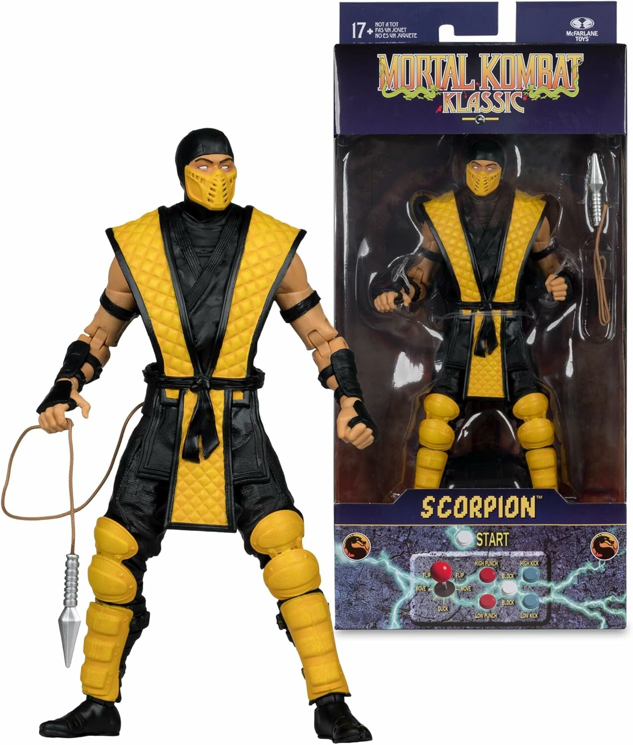 Скорпион Фигурка Мортал Комбат McFarlane Toys Scorpion Classic