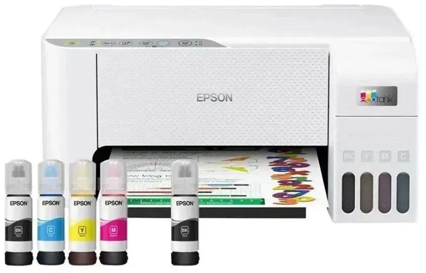 МФУ Epson L3256 для дома и офиса, цветная печать, Wi-Fi, формат А4, сканер — фото 1