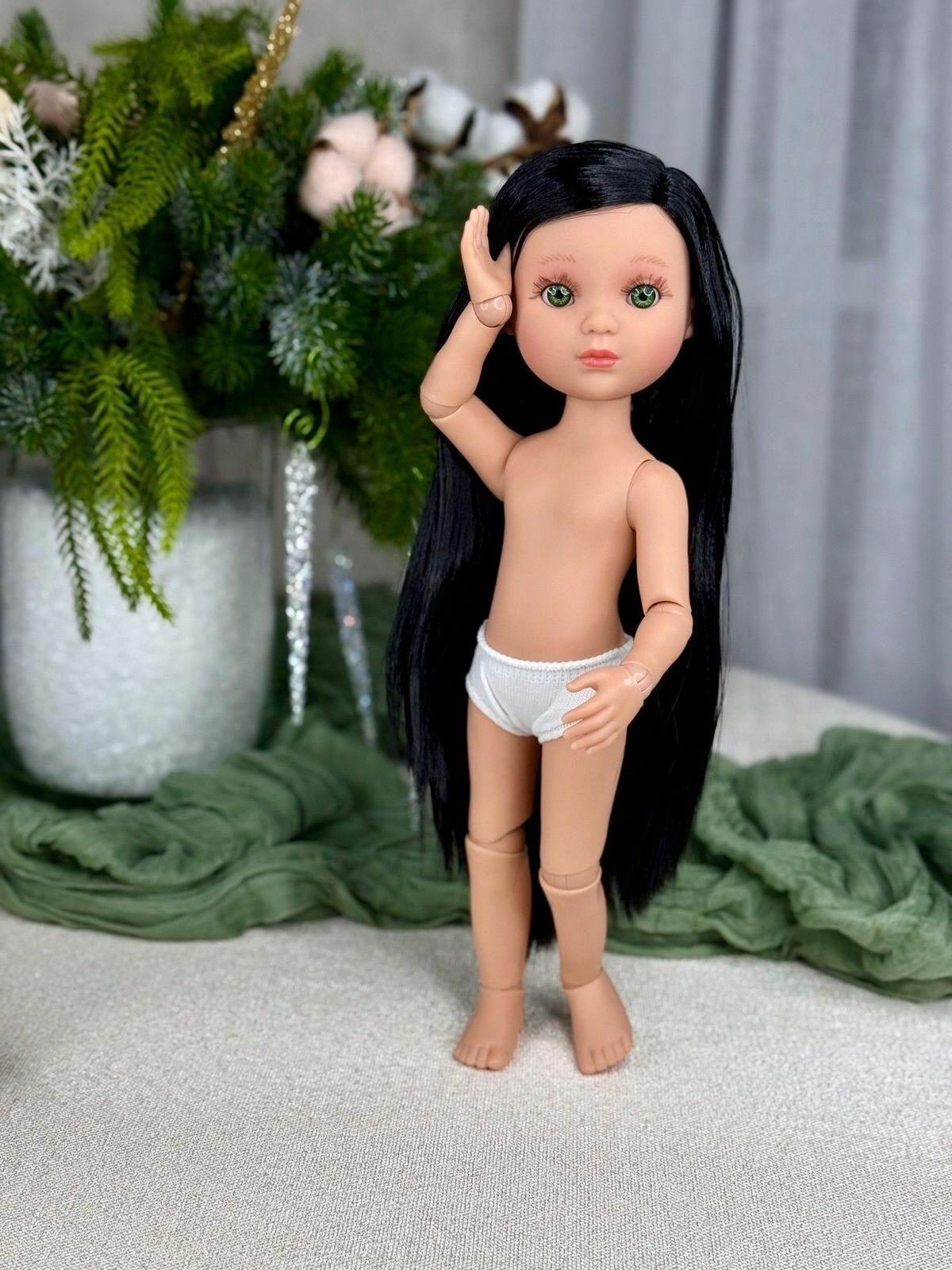 Кукла для девочки виниловая шарнирная 35 см Ева (4834)