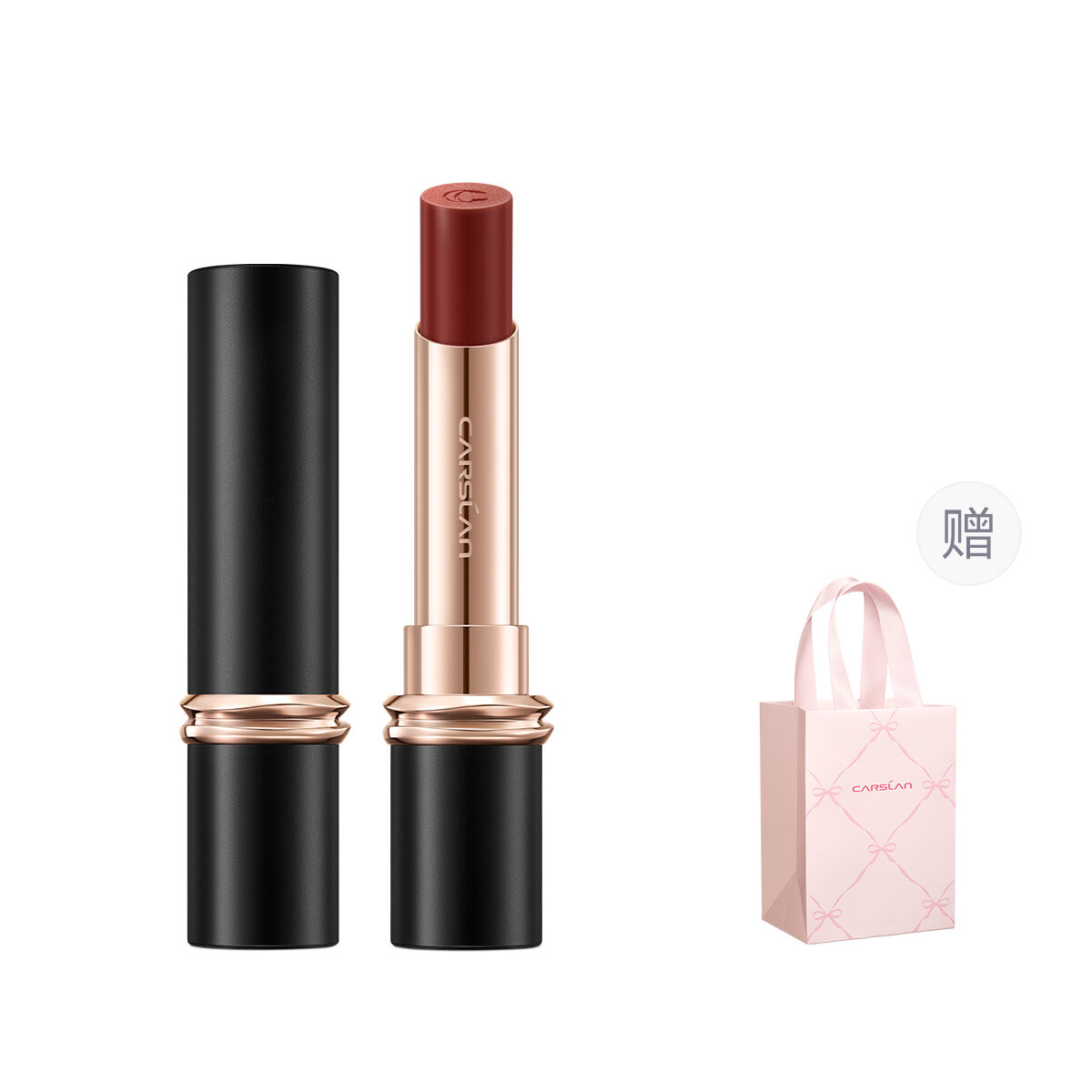Помада женская Carslan 2 Mist Kiss, оттенок M04# Maple Leaf Mousse, матовая, 3.2г