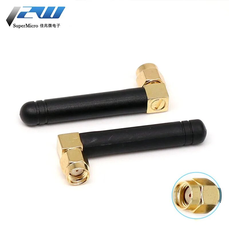 Внешняя WiFi антенна 2.4ГГц SMA 3dBi, 5CM female L