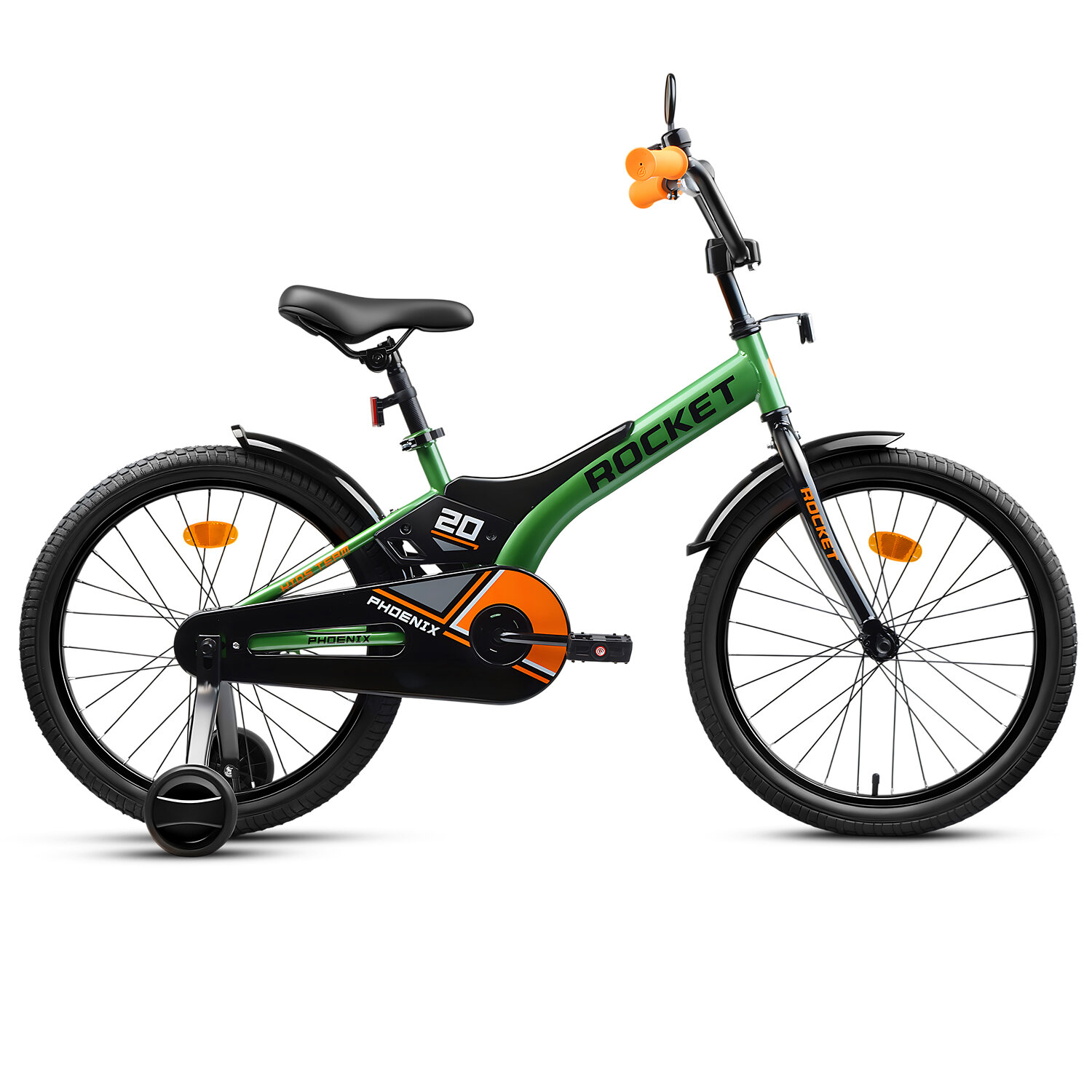 Велосипед 20" Rocket Phoenix, цвет зеленый, рост 120 - 135 см.
