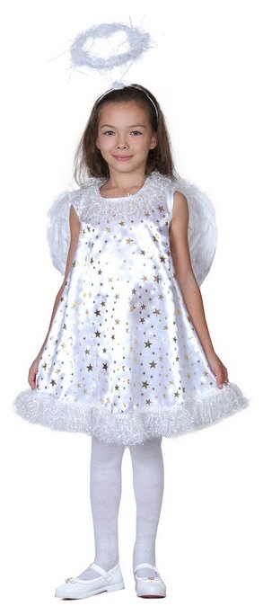 Костюм девочки"Ангел звездный"нимб, платье, крылья, р-р28, рост98-104 3983167