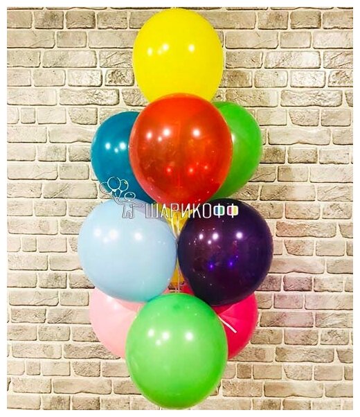 Гелиевые шары фонтан "Ассорти"