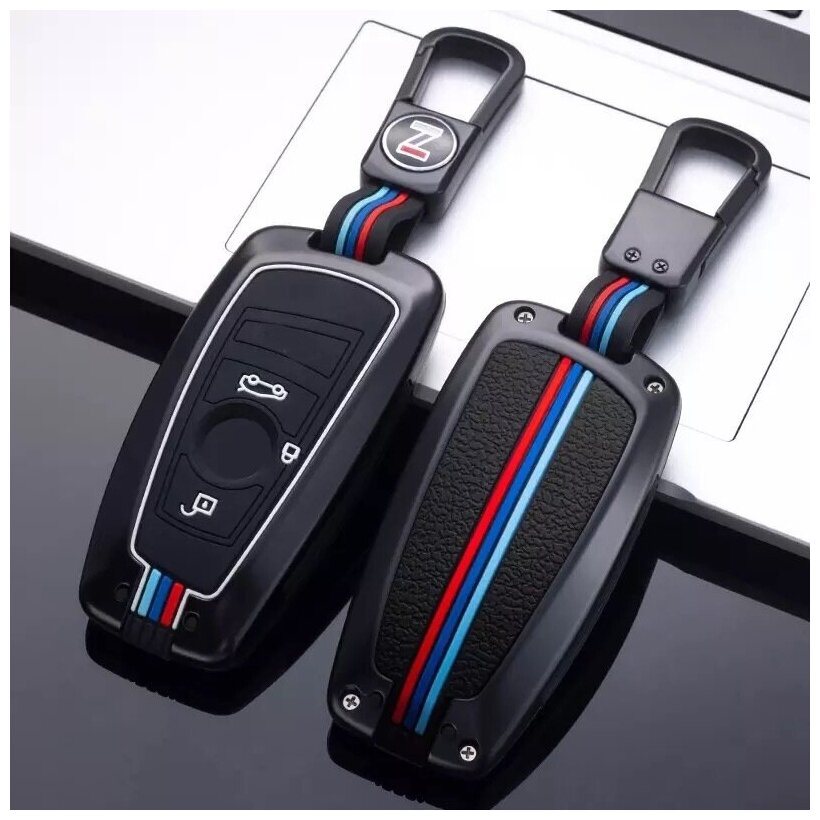 Чехол для ключа автомобиля BMW / БМВ F серии 3 кнопки black