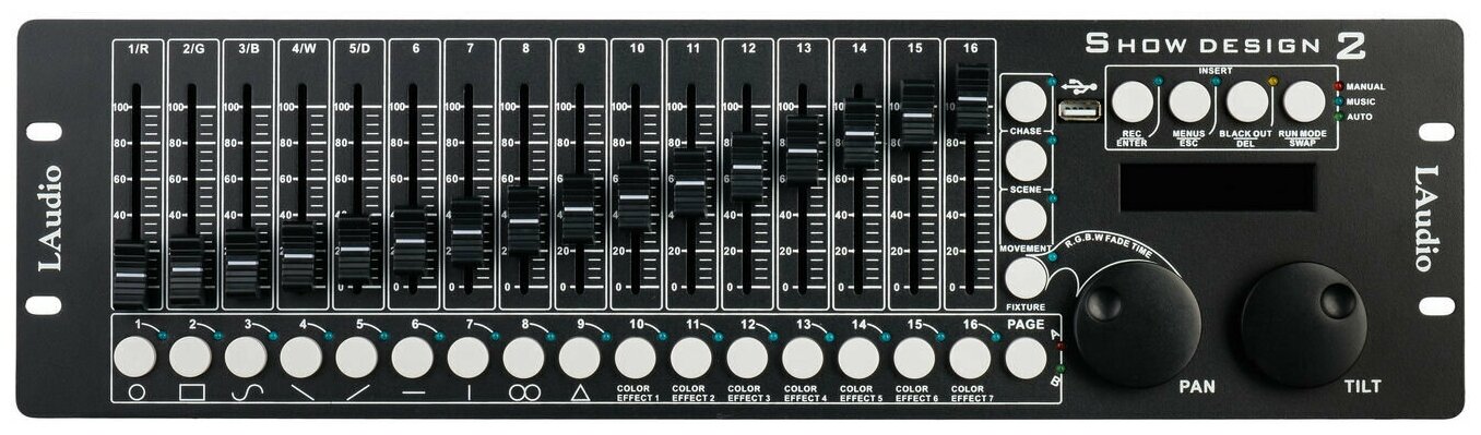 Контроллер DMX LAudio Show-Design-2, встроенный микрофон, USB, RDM