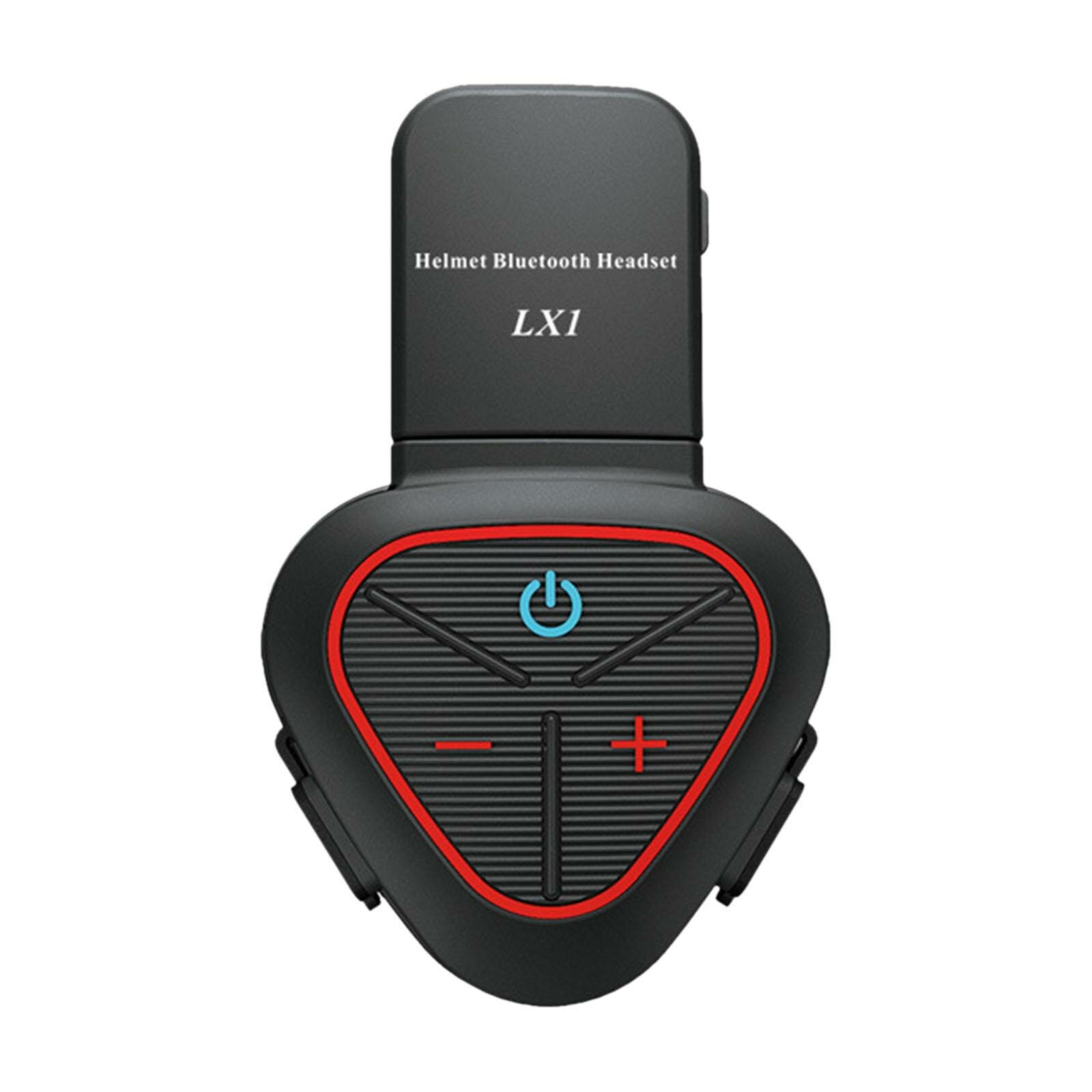 Мотоциклетный шлем, Bluetooth-гарнитура для улицы, система внутренней связи для прослушивания музыки, красный.