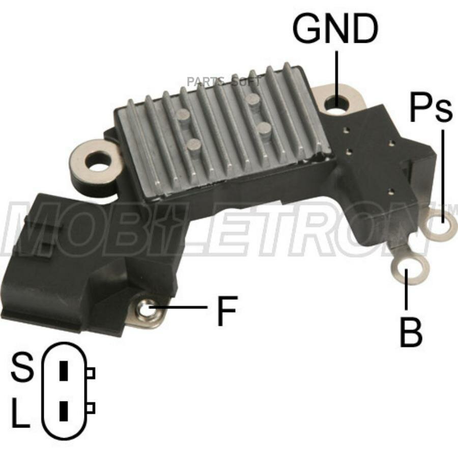 Реле-регулятор генератора Nissan Maxima 2.0-3.0 95-, Murano 3.5 03- Mobiletron арт. VRH200028