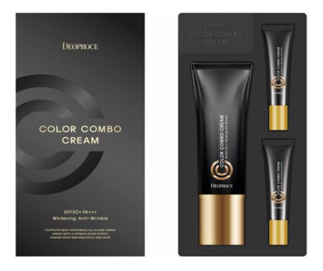 Набор СС-кремов Deoproce Color Combo Cream Special Set SPF50+ PA+++ №.23 (40 мл/5 мл*2 шт)
