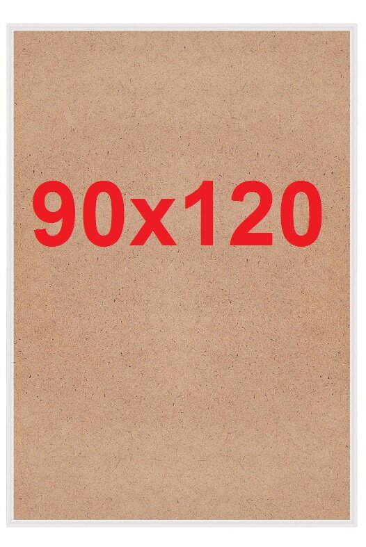 Алюминиевая рамка Nilesen 90x120, Белый