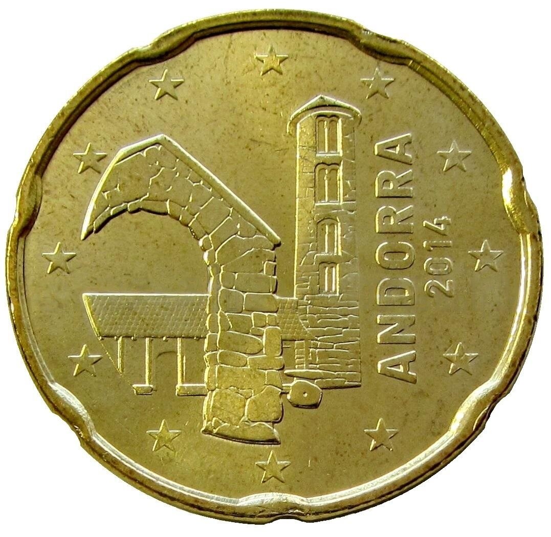 20 евро центов 2014 Андорра, UNC