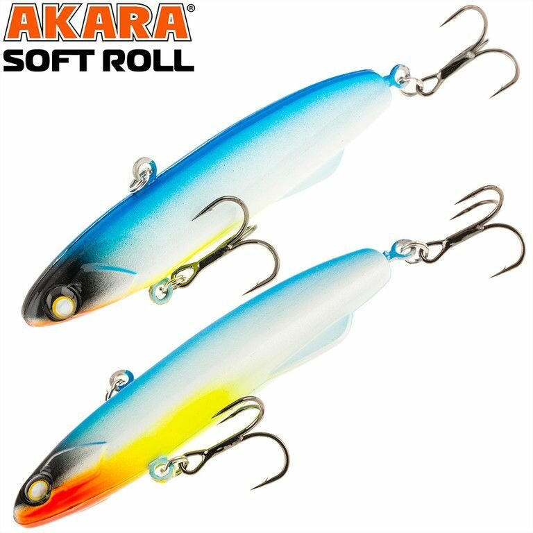 Воблер Akara раттлин (Vib) Soft Roll 80 мм 28 гр. A182