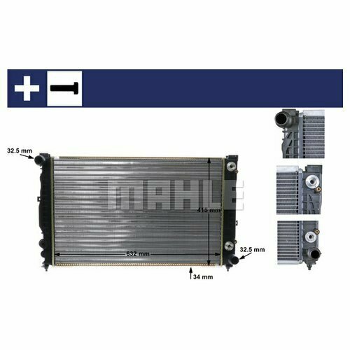 Основной радиатор (двигателя) Knecht/Mahle CR648000S для Audi A4, A6; Skoda Superb I; VW Passat