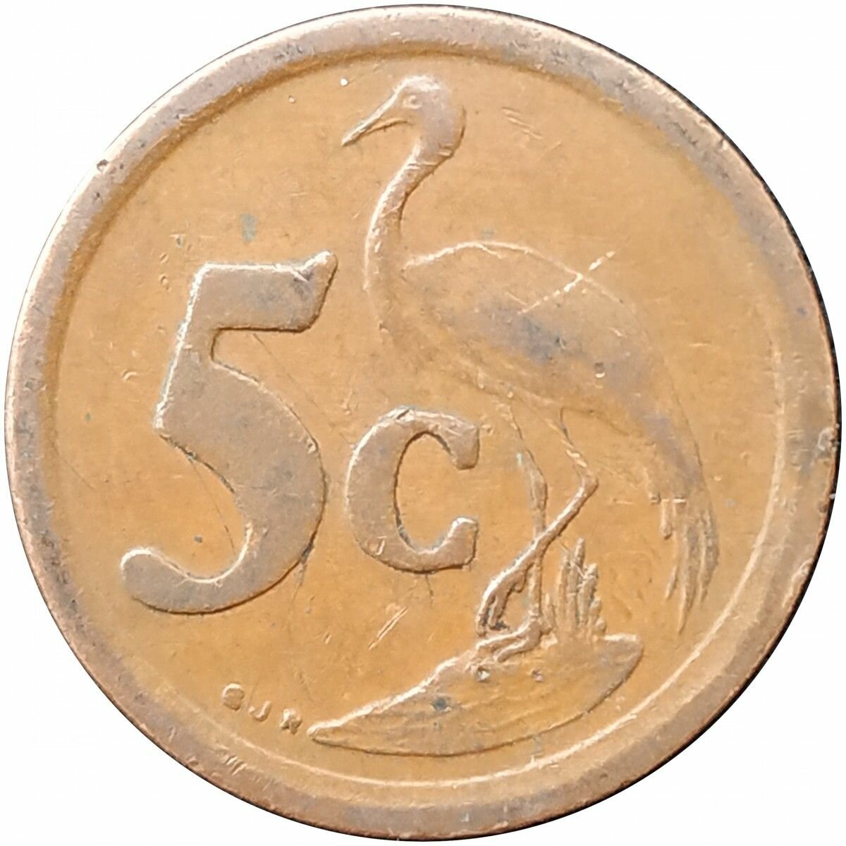5 центов 1994 ЮАР из оборота