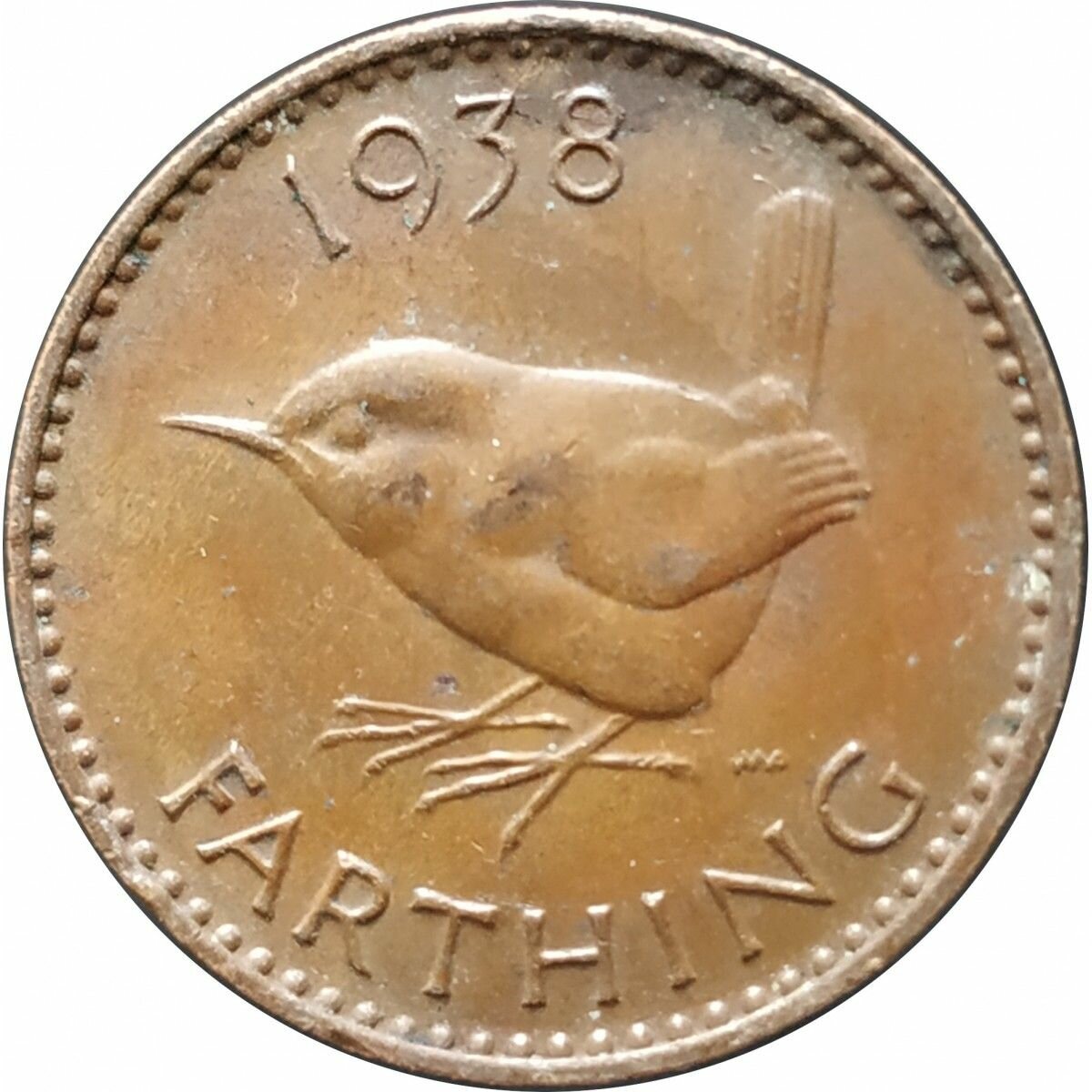 1 фартинг 1938 Великобритания из оборота