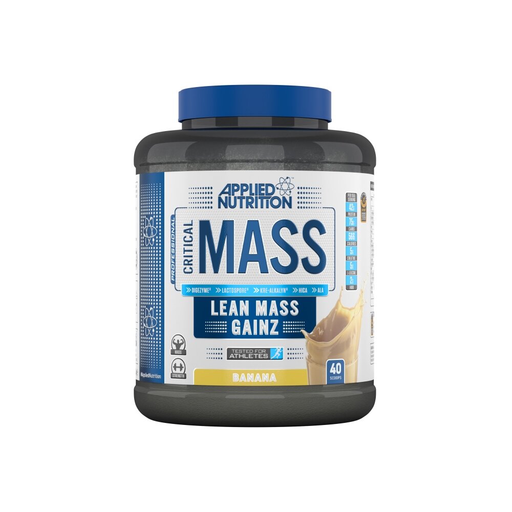 Гейнер Applied Nutrition Critical Mass Professional, 2400 г, Вкус Strawberry / Клубника