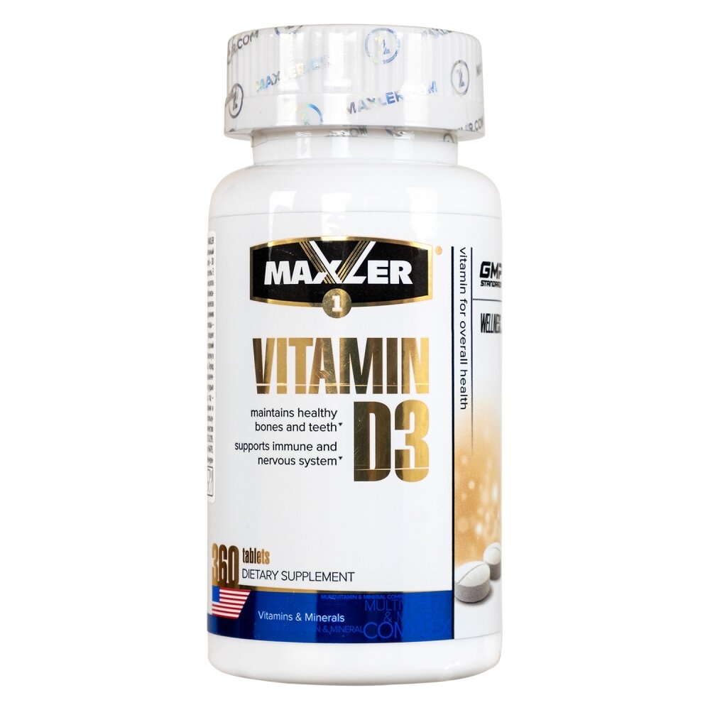 Maxler USA Vitamin D3, 360 таблеток