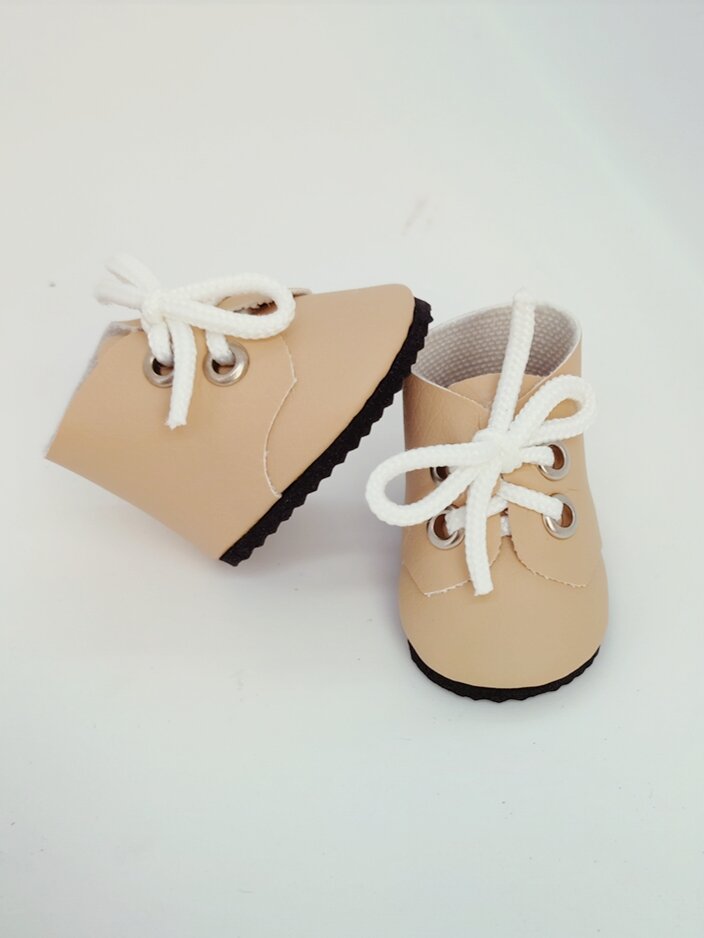 Аксессуары для кукол "Ботиночки" 5 см Светло-бежевые