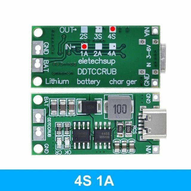 Плата зарядного устройства литий-ионной батареи 4S 1A