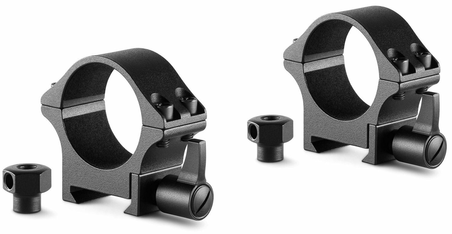Быстросъемные кольца Hawke, сталь, черные, на планку Weaver/Picatinny