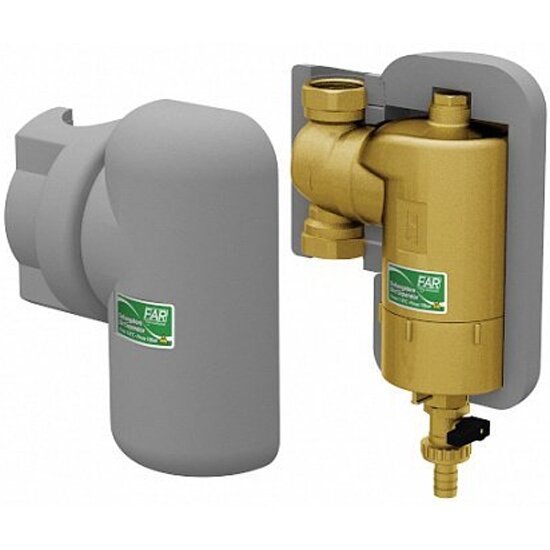 Грязеуловитель Far с поворотным соединением, 1 1/4"(ВВ) с магнит. и теплоизол