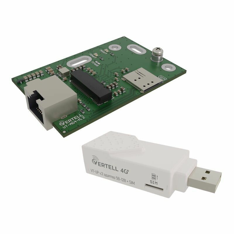 Адаптер Vertell VT-AD4-M.2 с VT-UP v.2 + SIM