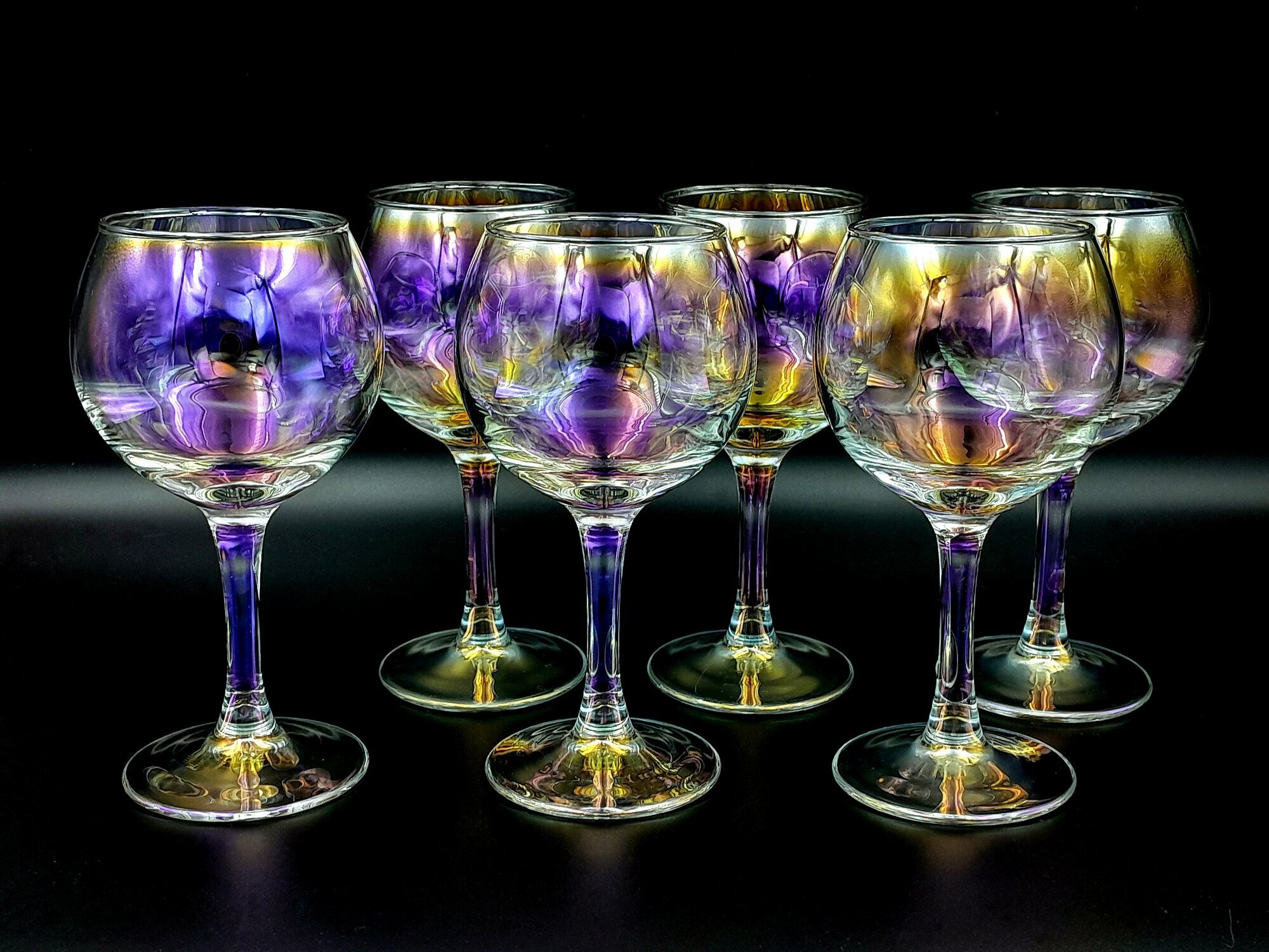 Бокалы для вина "радуга"