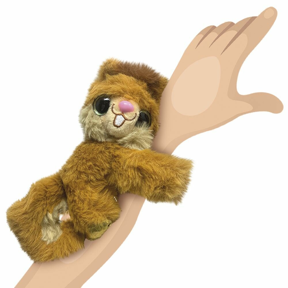 Мягкая игрушка браслет на руку Белка