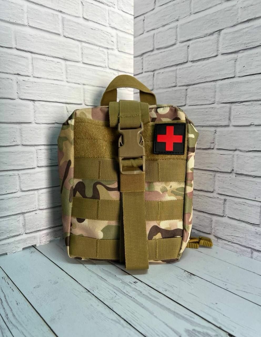 Укомплектованная тактическая аптечка / мультикам